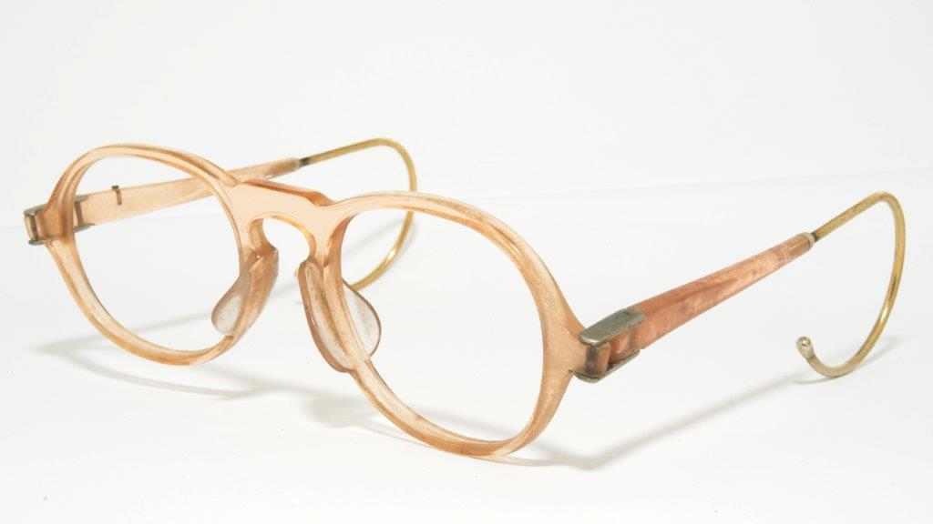 SF398 1950's "Reversible" frame - brown crystal – I Need Spex